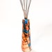 Kitchen Whisk Wood and Metallic Blue Resin Hybrid Kitchen Whisk Chef's ...
