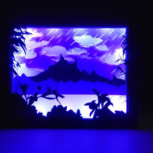 Tiki Enchanted Tiki Room Trader Sam's Volcano Window - Etsy