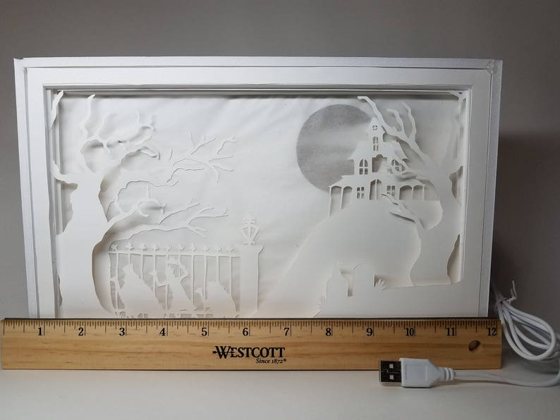 Hitchhiking Ghosts / LED Night Light / Shadow boxes / Unique | Etsy