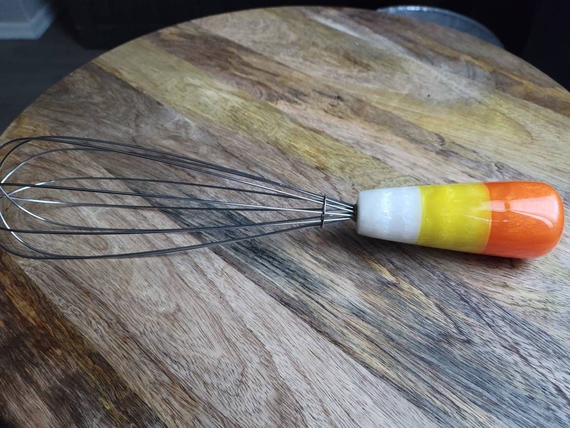 Halloween Candy Corn Resin Kitchen Whisk Baking - Etsy