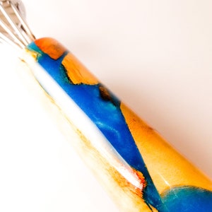 Kitchen Whisk | Wood and Metallic Blue Resin Hybrid Kitchen Whisk ...