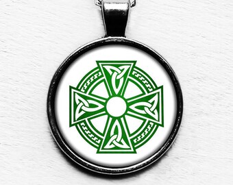 Celtic Knot Key Pendant Sterling Silver Charm Irish | Etsy