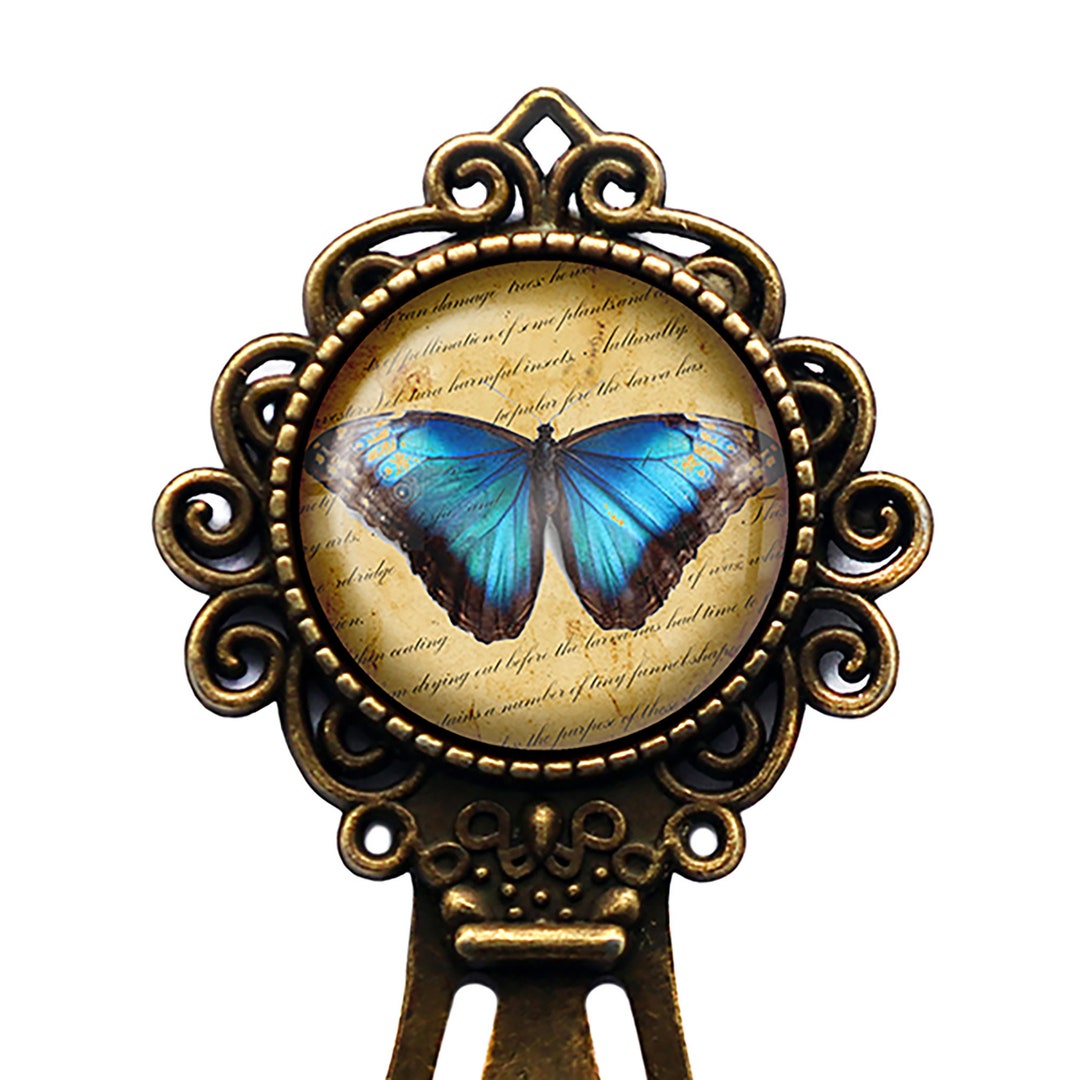 Blue Butterfly Bookmark - Etsy