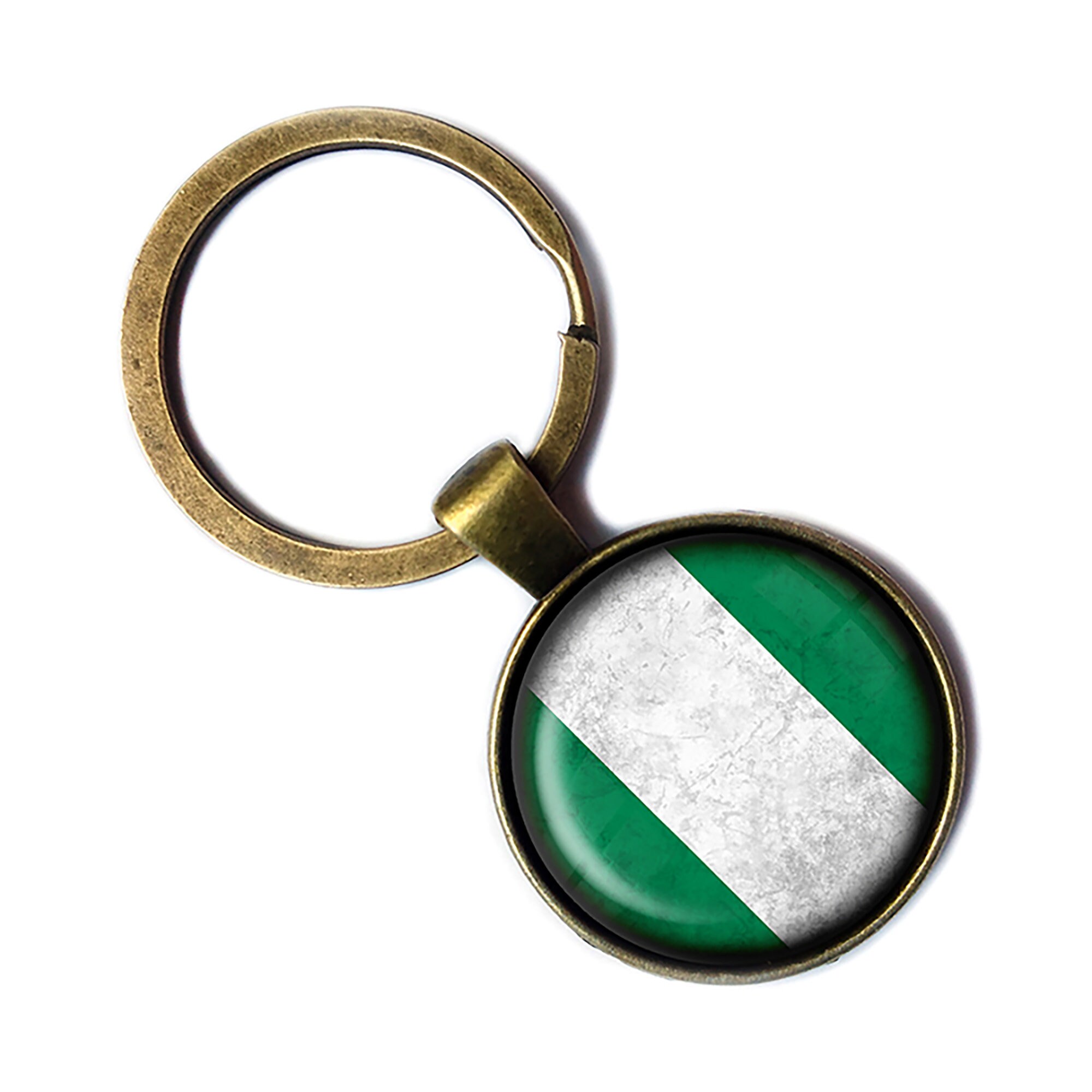 African Nation Nigeria Nigerian Flag Keychain Keyring | Etsy