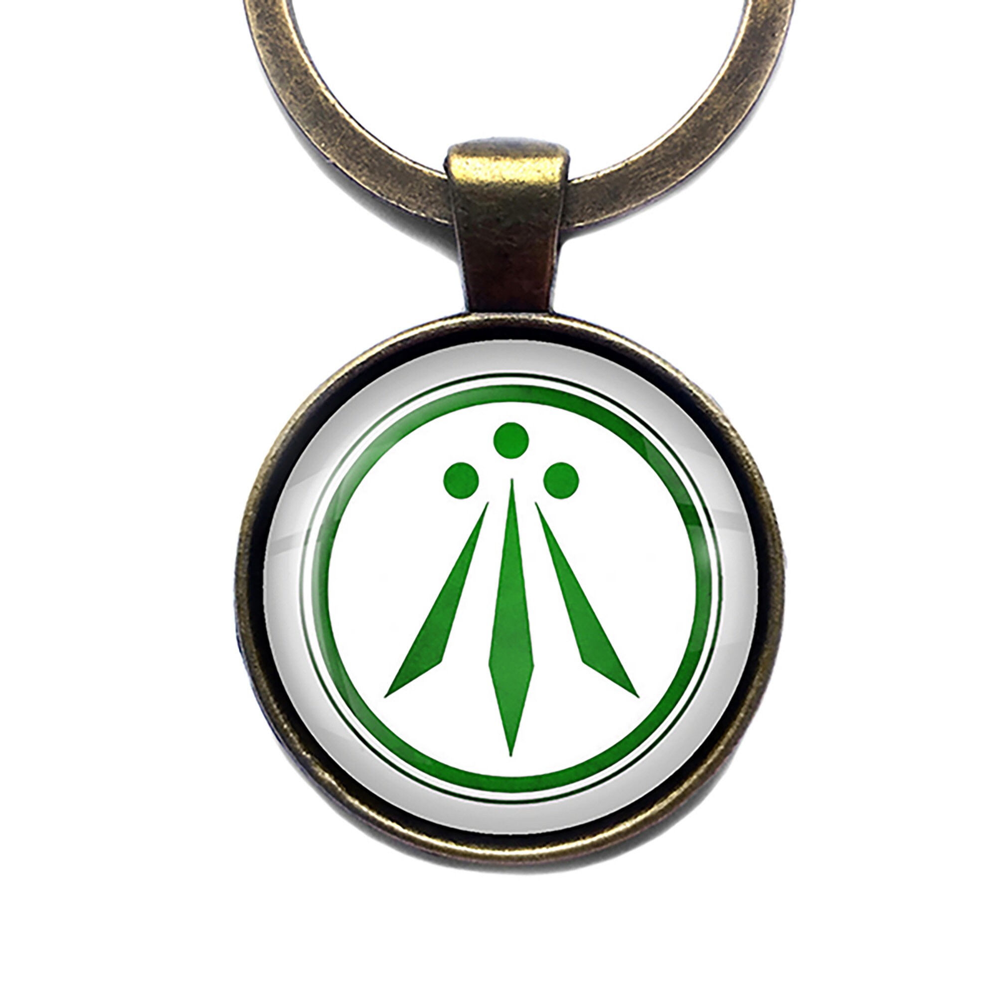 Celtic Symbol the Awen Three Rays of Light Green on | Etsy