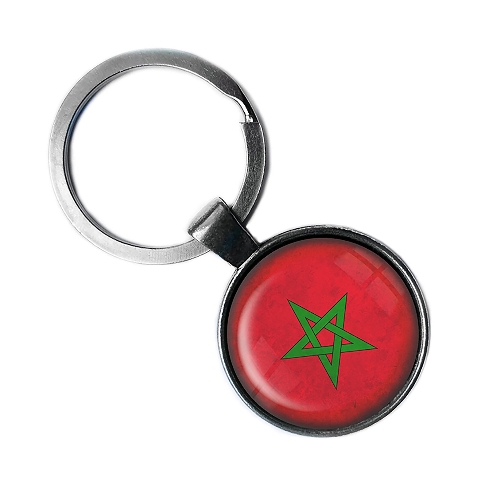 Morocco Moroccan Flag Keychain Keyring - Etsy