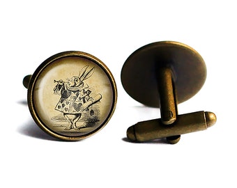 Rabbit Cufflinks - Etsy