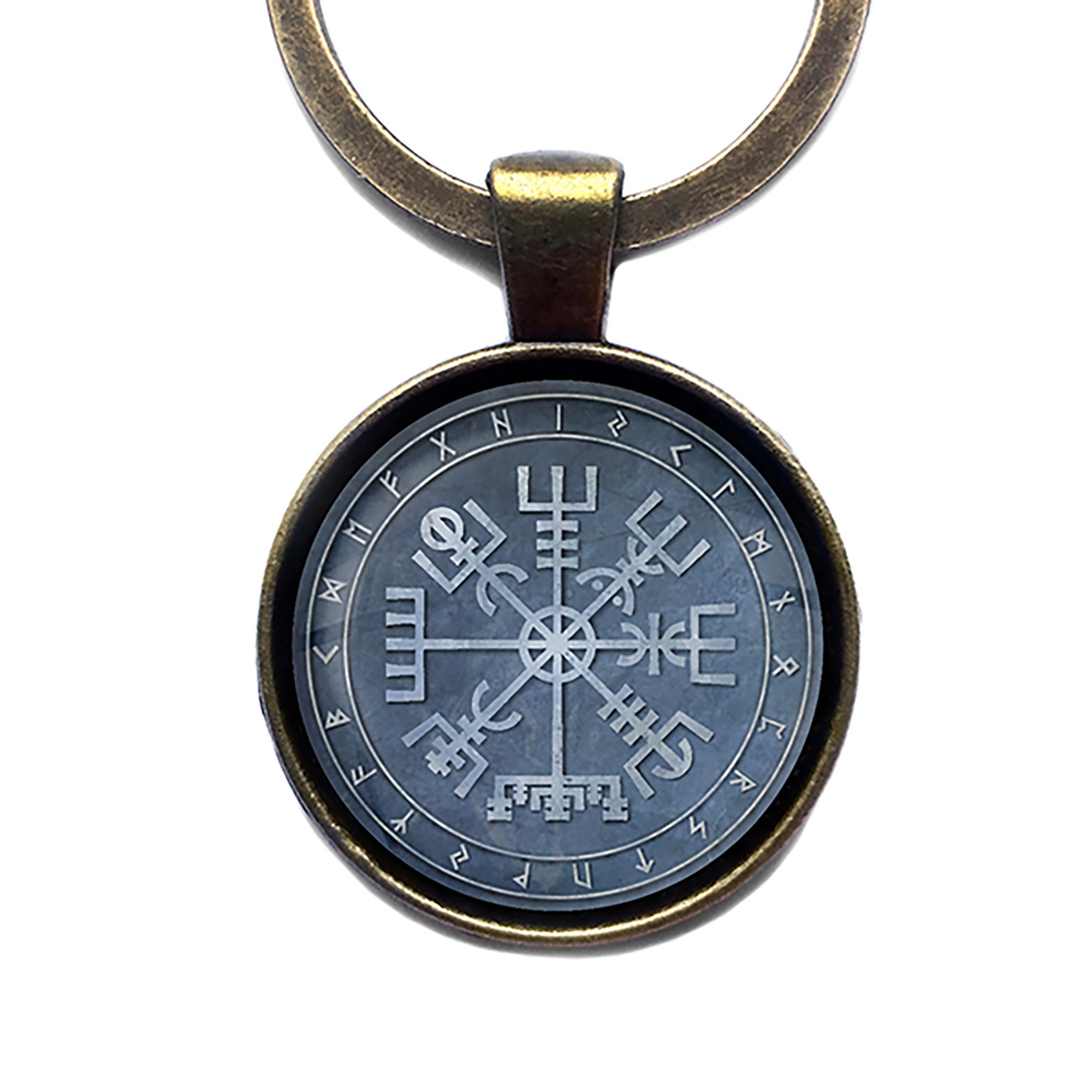 Viking Runes Elder Futhark Rune Circle Vegvisir Viking Compass - Etsy