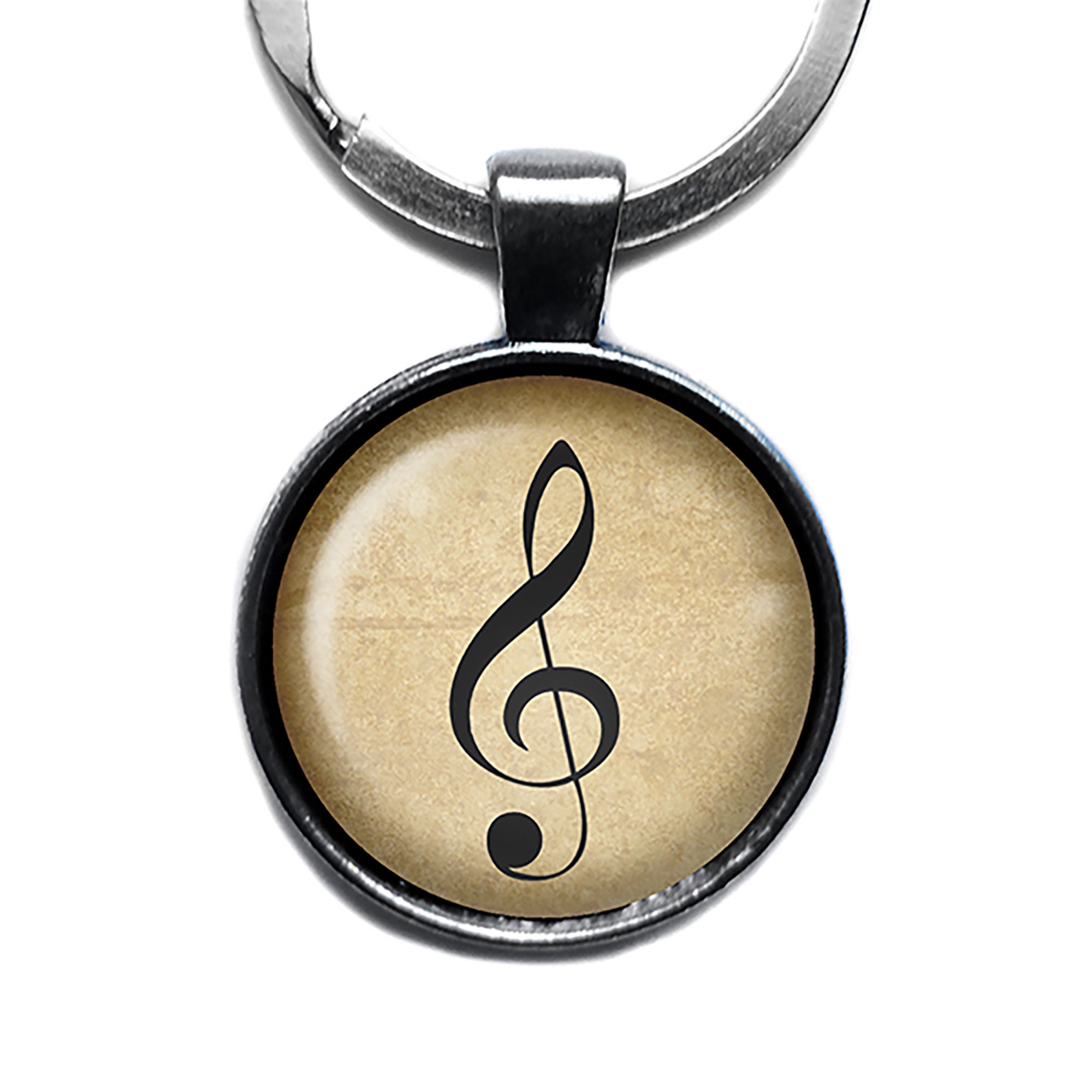 Sheet Music Musical Note Keychain Keyring | Etsy