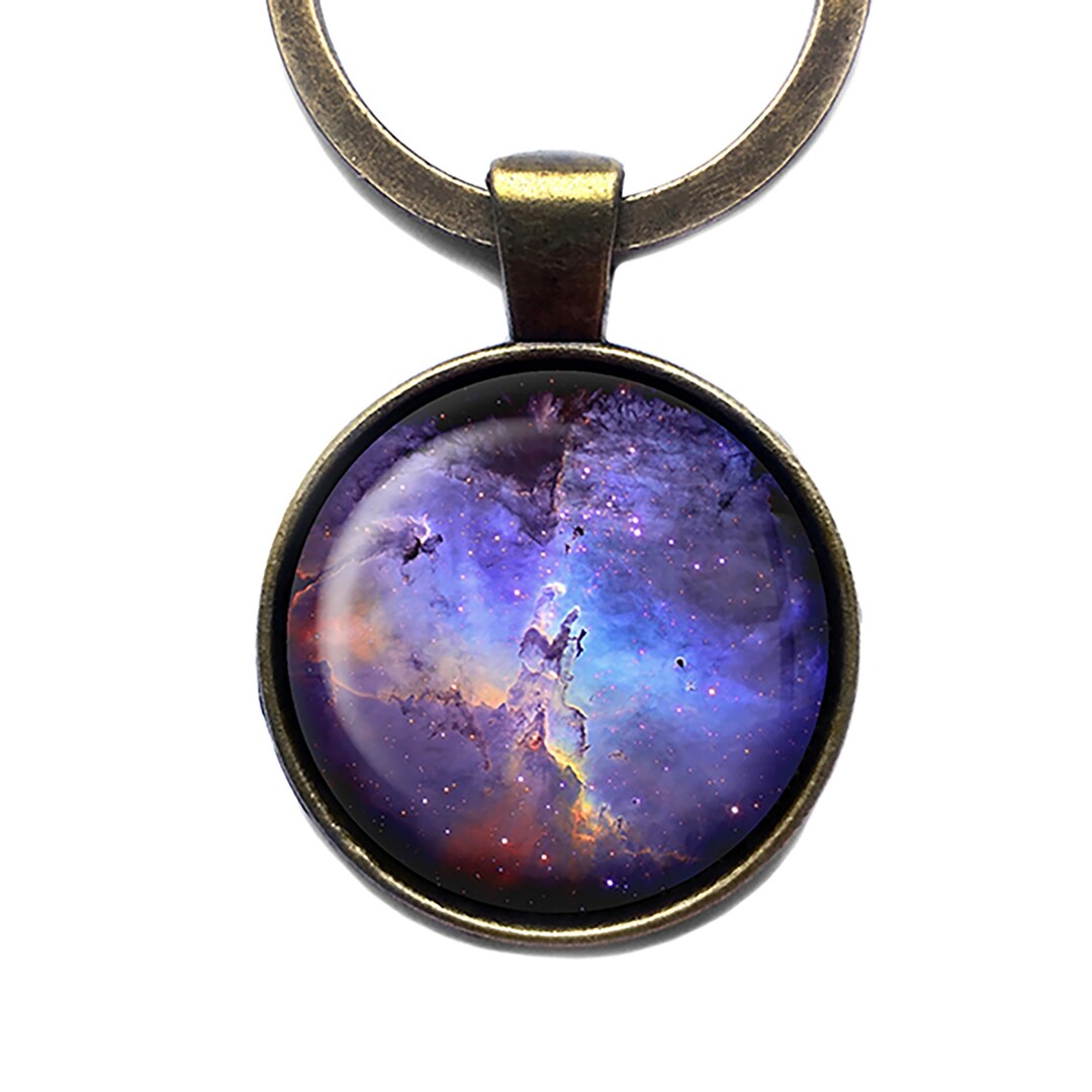 NASA Photograph Nebula Swirls Keychain Keyring - Etsy UK