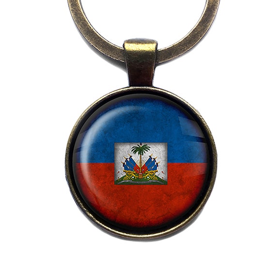 Haiti Haitian Flag Keychain Keyring | Etsy