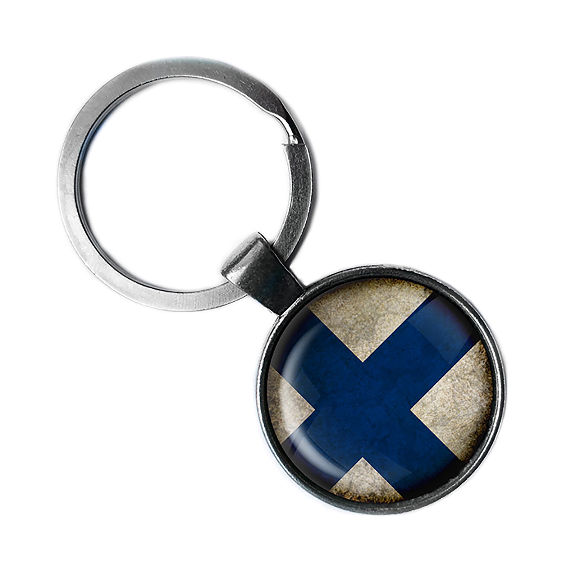 Republic of Finland Finnish Flag Keychain Keyring | Etsy