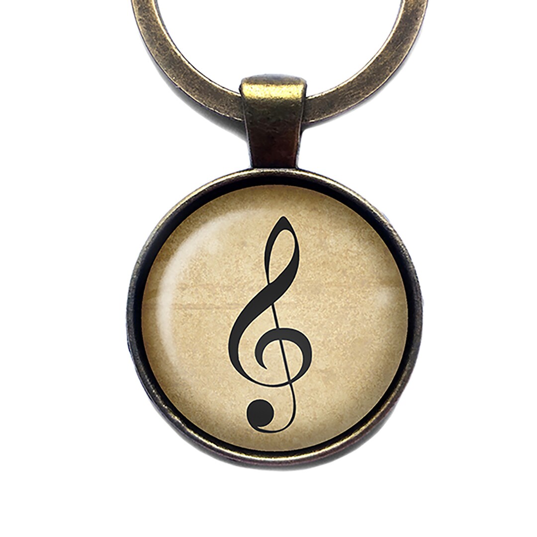 Sheet Music Musical Note Keychain Keyring - Etsy