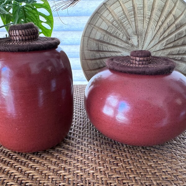 Burgundy Decorative Bowls - Etsy