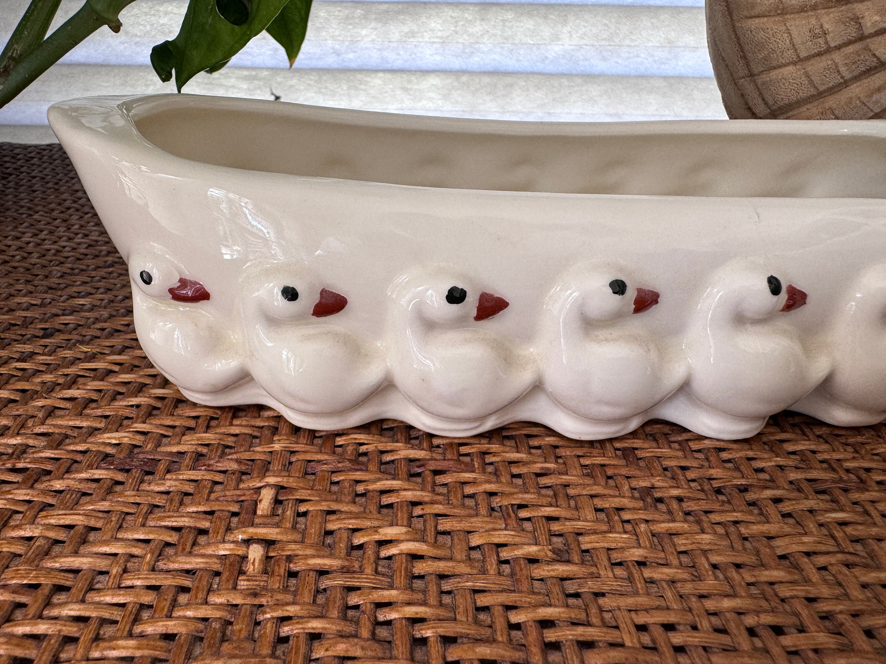 1984 Large Ceramic Duck Planter/ Decor Vintage Ceramics Class Decor - Etsy