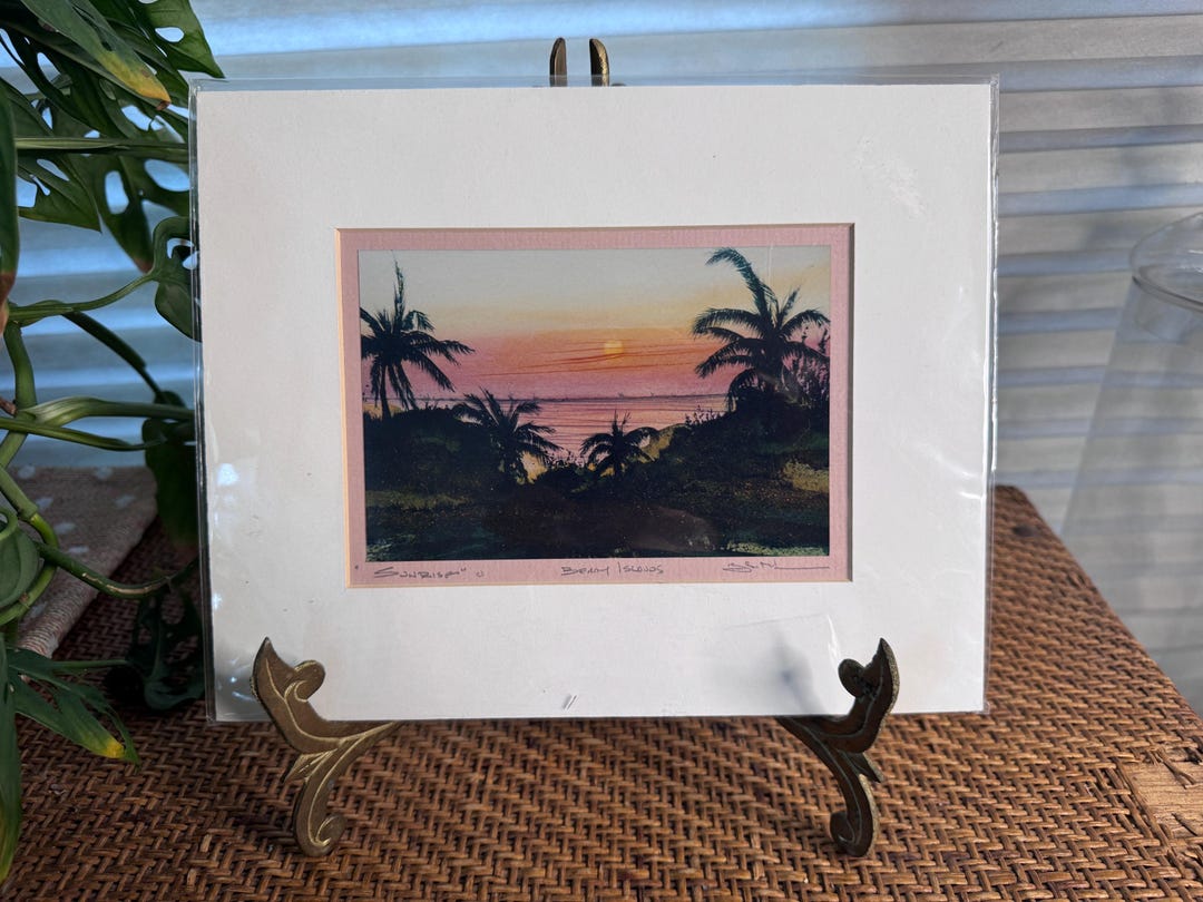 Sunrise Photo Burry Islands Signed by Artist Josh Blackman - Etsy