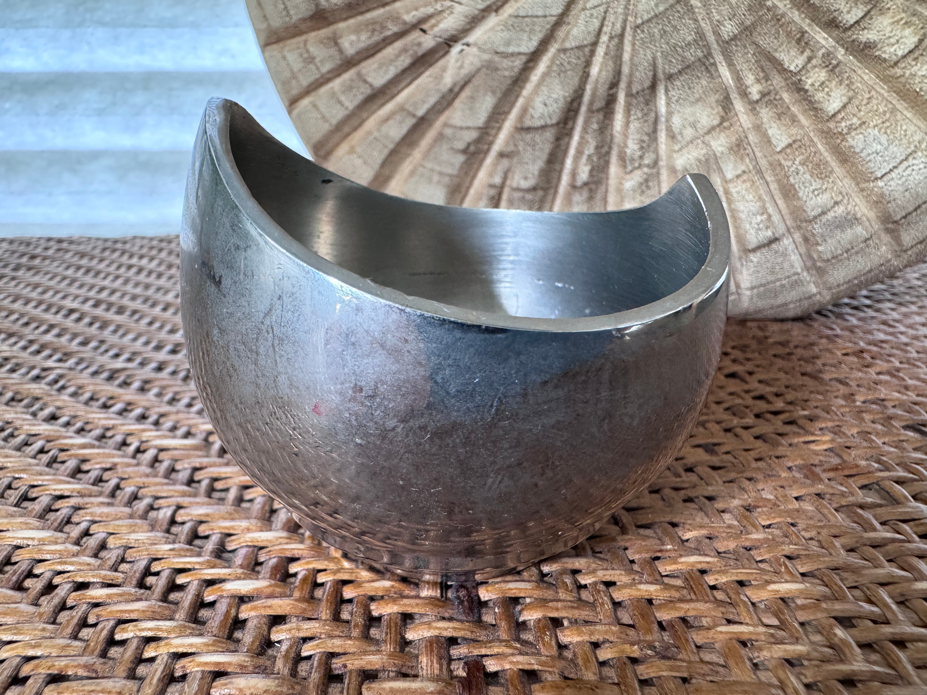 Set of 3 Silver Metal Modern Slanted Tea Light Candleholders Ultra Mod ...