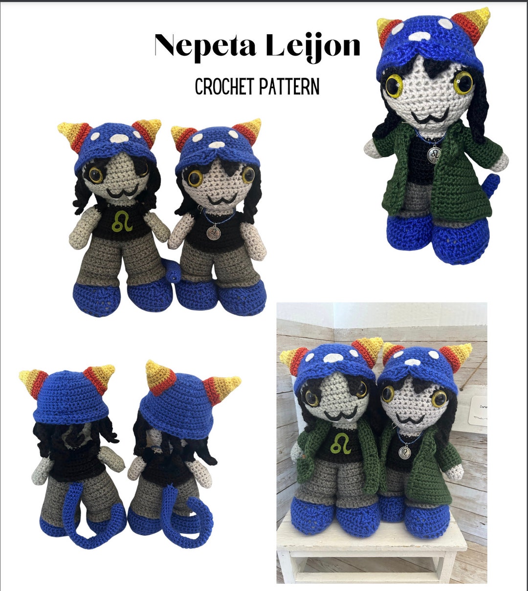Nepeta Homestuck Crochet Doll Pattern Only - Etsy