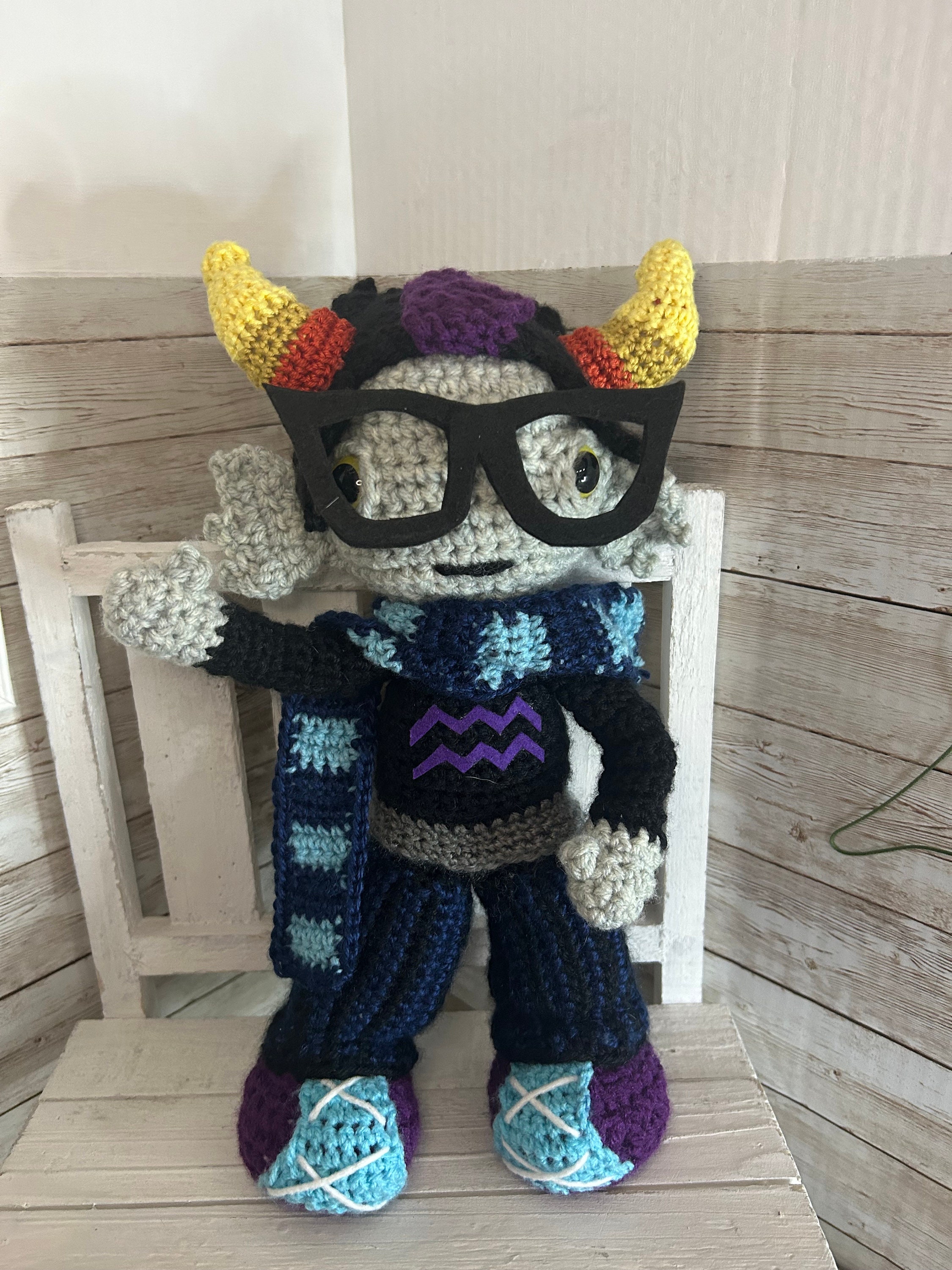 Eridan Ampora and Skyhorse Crochet Pattern Only Homestuck - Etsy