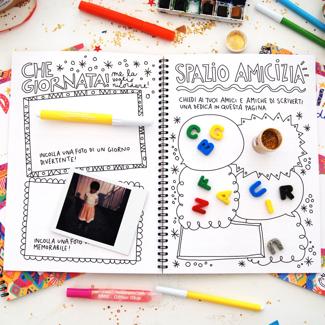 Logbook | Writing, Drawing and Collage Activity Book for Adults and ...