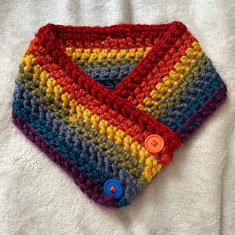 Button Scarf - Etsy
