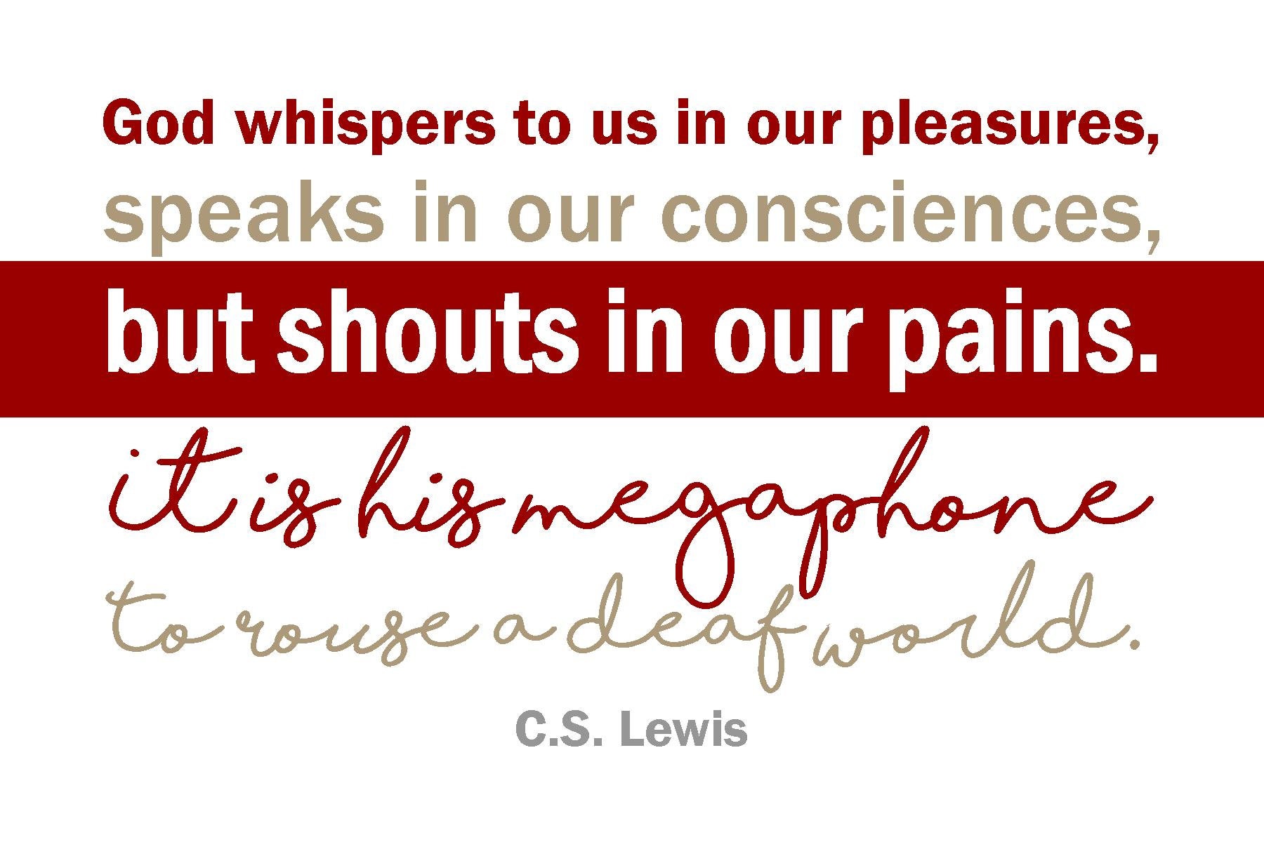 Pain is God's Megaphone C.S. Lewis - Etsy UK