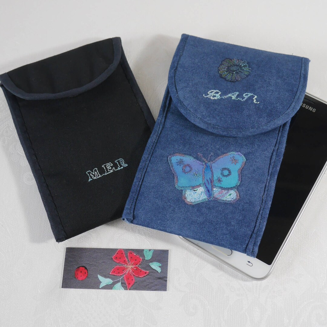 Personalised, Made-to-measure Fabric Mobile Phone Case, With Stitched ...