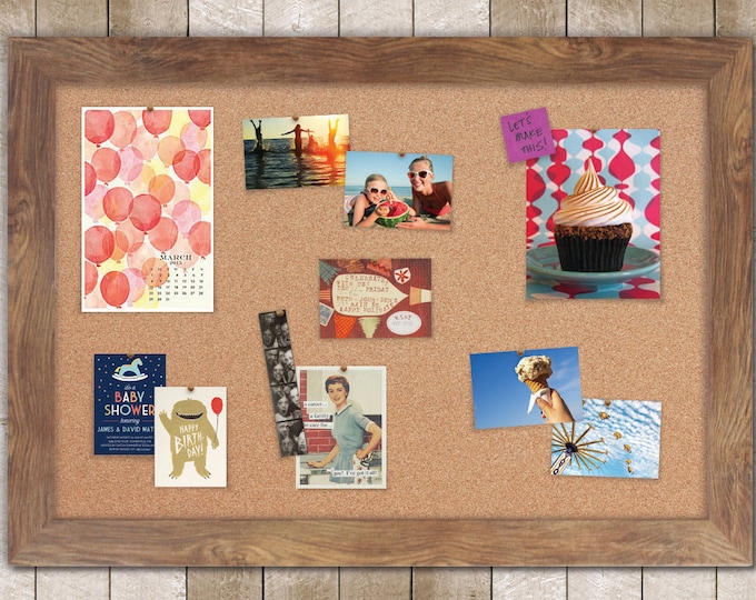 Cork Boards Framed Cork Boards Cork Bulletin Board - Etsy