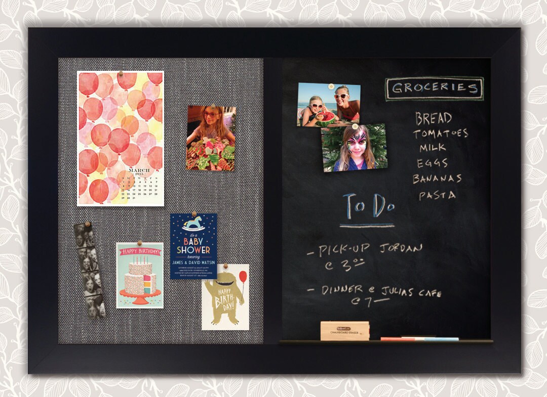 Chalk Combo Board | Chalk + Bulletin Board | Chalkboard Combo ...