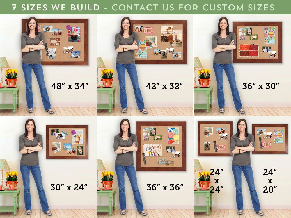 Cork Boards Framed Cork Boards Cork Bulletin Board - Etsy