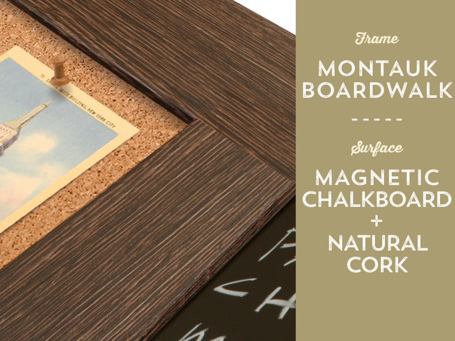 Chalk Combo Board Chalk Bulletin Board Chalkboard Combo | Etsy