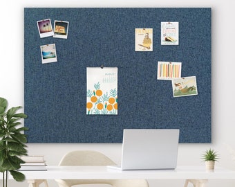 24 X 24 Pin Board INDIGO BLUE FABRIC Frameless | Etsy