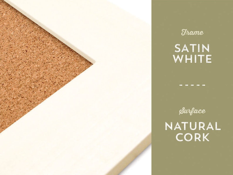 Cork Boards Framed Cork Boards Cork Bulletin Board White - Etsy