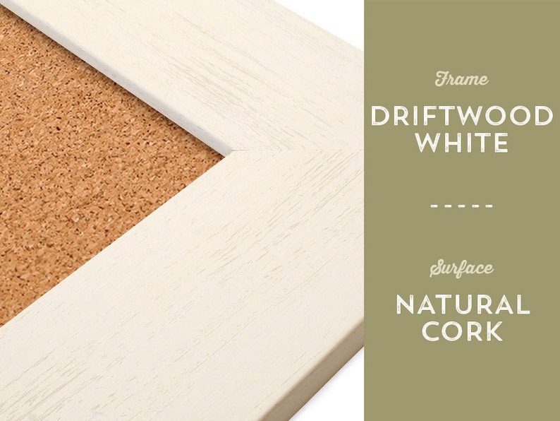 Cork Boards Framed Cork Boards Cork Bulletin Board White | Etsy