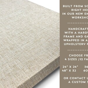 24" X 24" Pin Board LINEN FABRIC | Frameless Pin Board | Bulletin Board ...