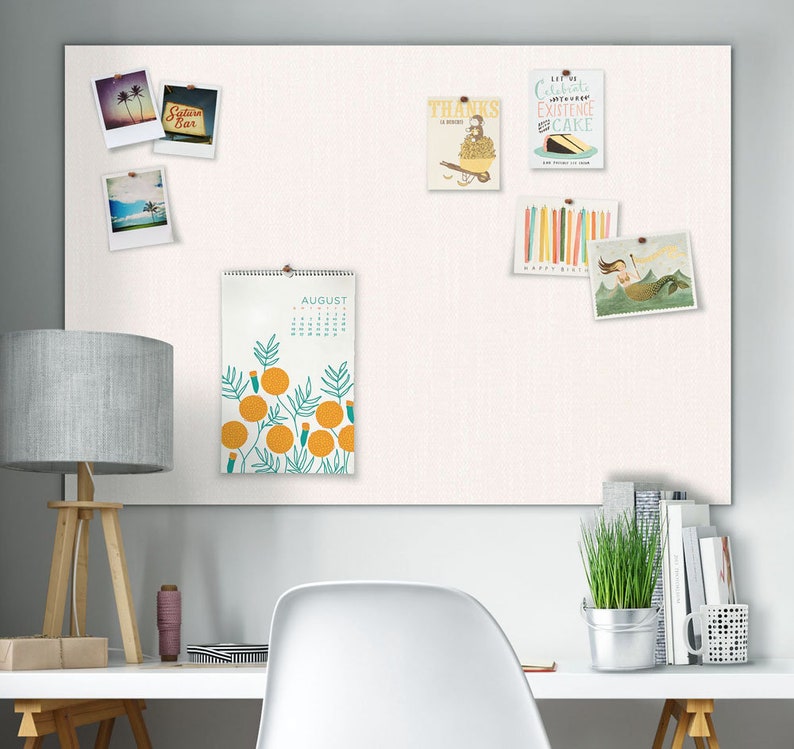 48 x 32 Pin Board IVORY FABRIC Frameless Pin | Etsy