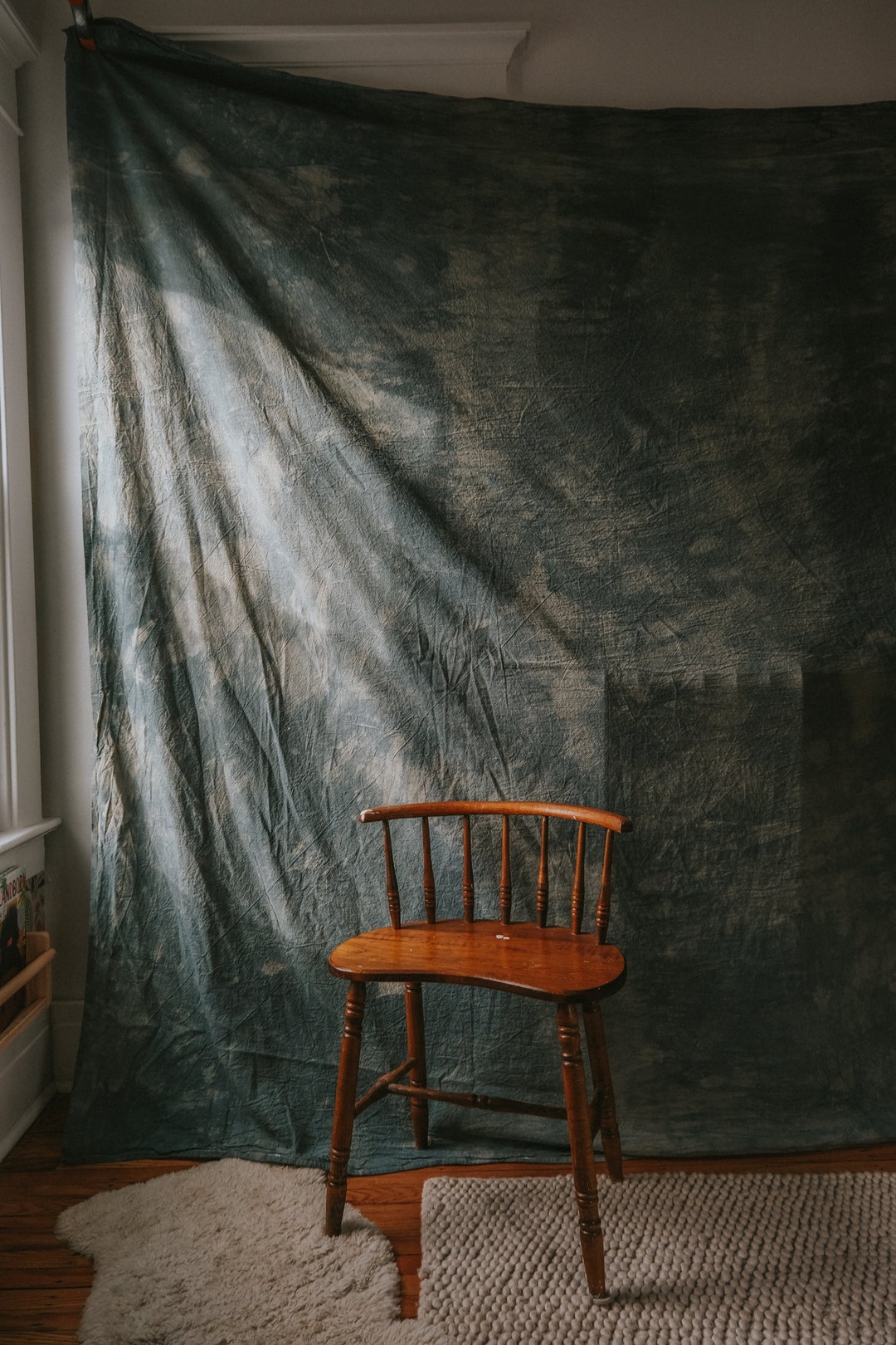 Hand-dyed Canvas Fabric Backdrop / Photo Background in SHADY GROVE - Etsy