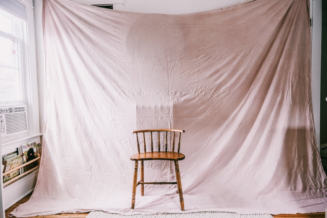 Hand-dyed Canvas Backdrop / Seamless Fabric Photo Background in PEONY ...