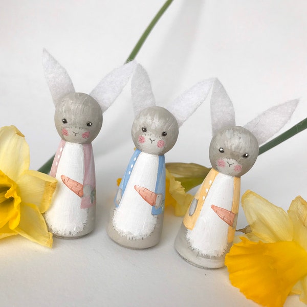 Wood Bunny Cake Topper - Etsy