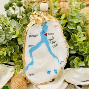 Custom Oyster Shell Map, US Harbor or Port, Nautical Map, Destination ...