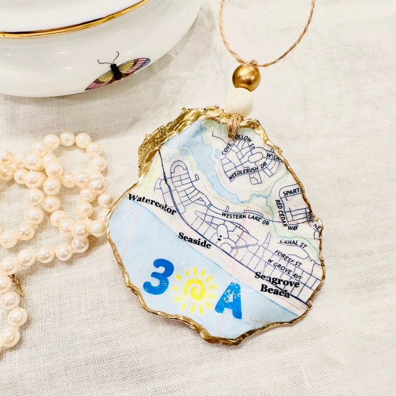 30a Beaches Map - Etsy