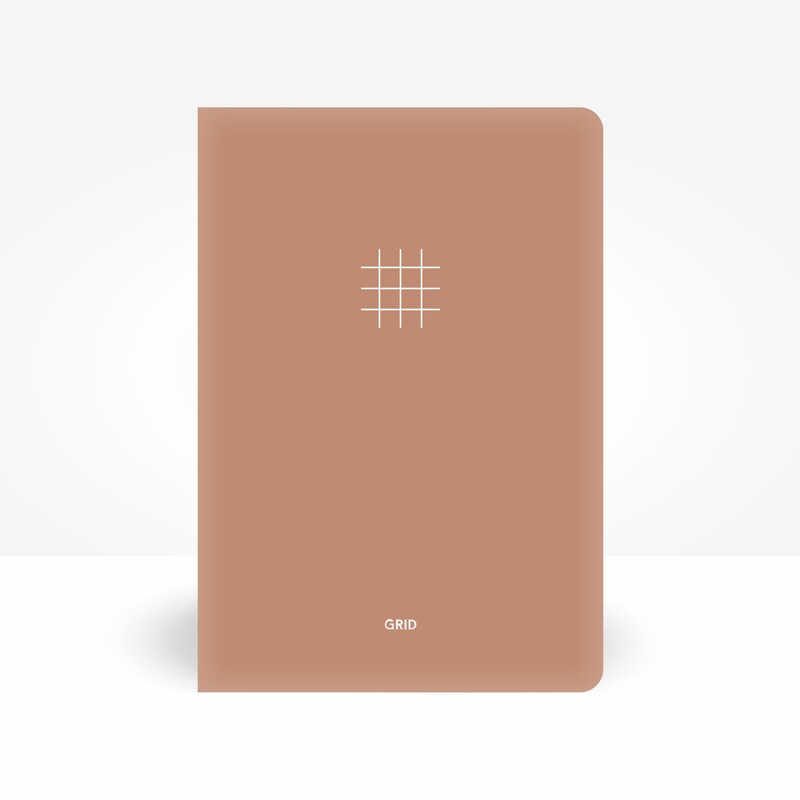 Grid Notebook - Etsy