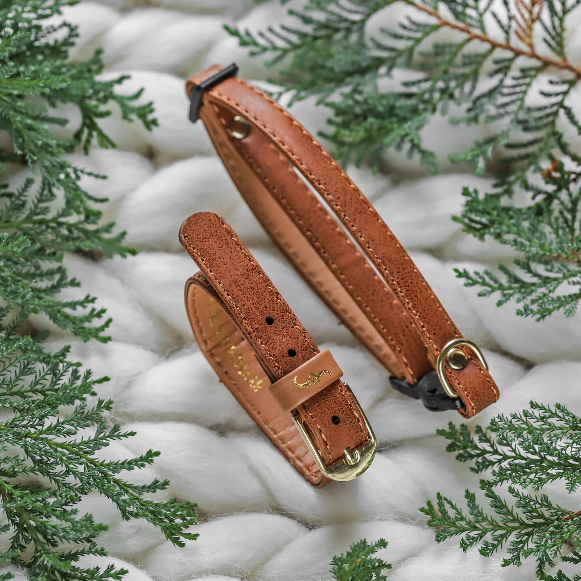 Friendship Collar Classic Cognac Cat Collar Collar and - Etsy