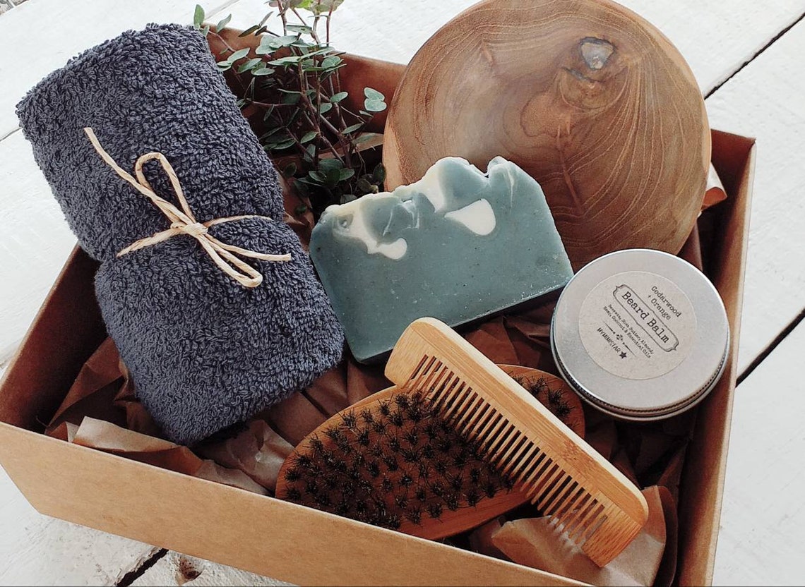 Mens Pamper Gift Set Box Mens Grooming Kit Mens Pamper Gift | Etsy