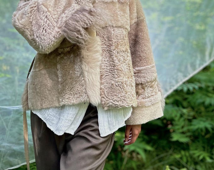 Multitexture Upcycled Sheepskin Patchwork - Etsy