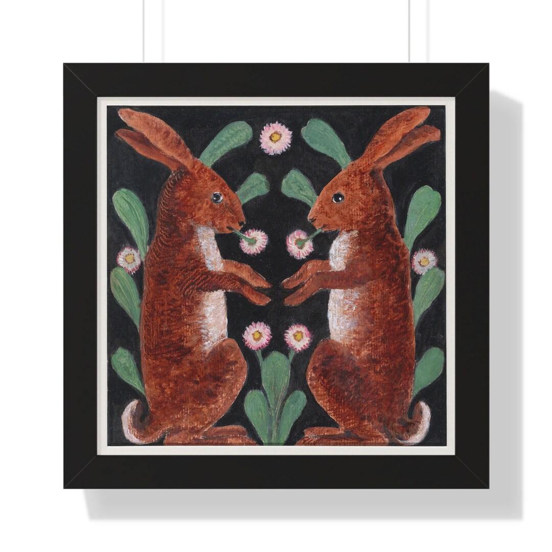 Two Hares Rabbit Matte Vertical Posters - Etsy Canada
