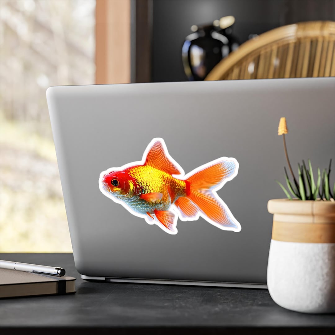 Fancy Goldfish Vinyl Decal Sticker - Etsy