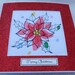 Christmas Card Handmade Machine Embroidered Extra Large Card - Etsy
