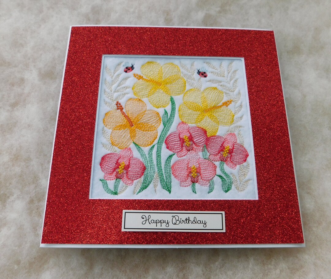 Special Birthday Card Handmade 'happy Birthday 'lilys - Etsy