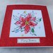 Christmas Card Handmade Machine Embroidered Extra Large Card - Etsy